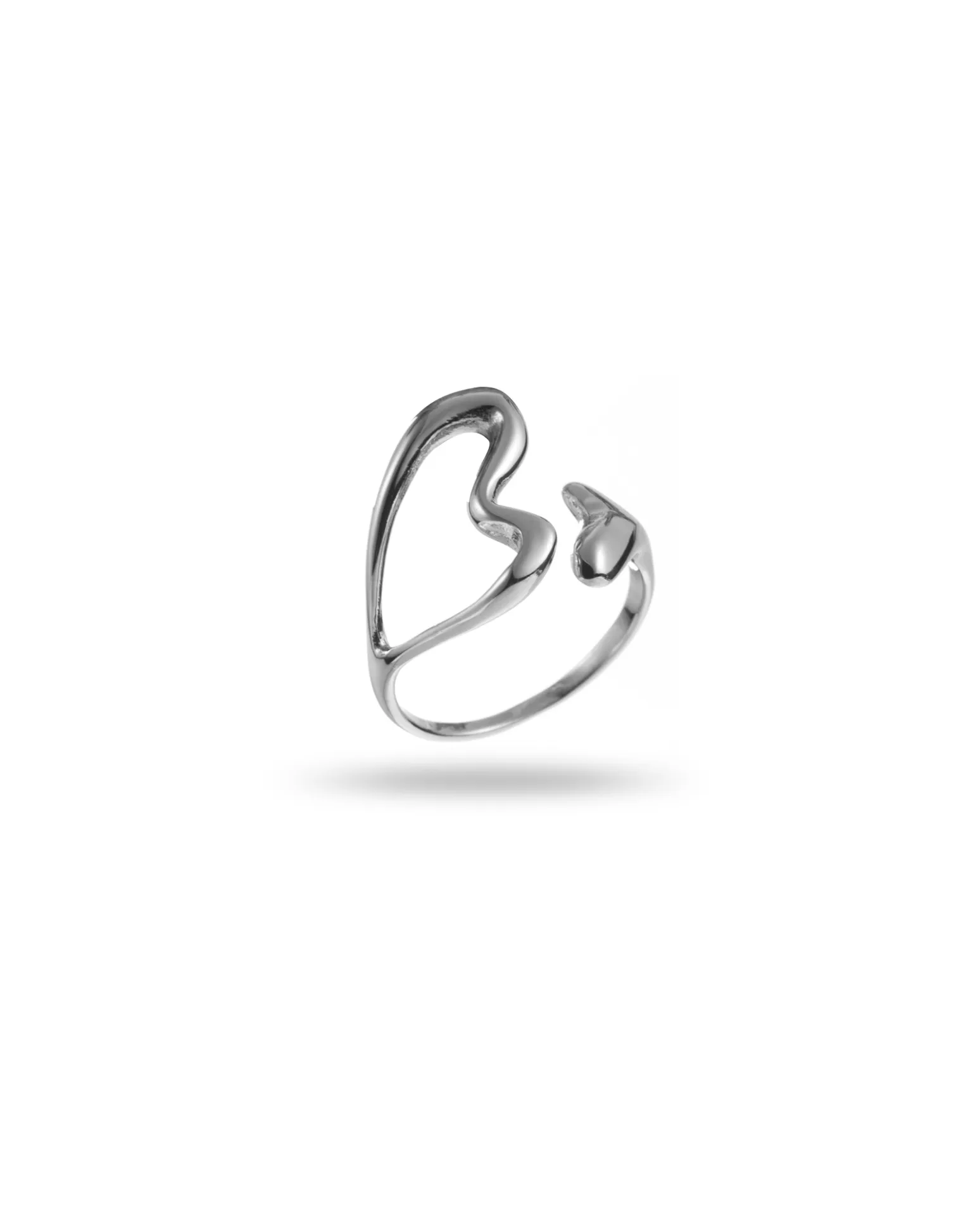 Open Double Heart Ring - SATINE